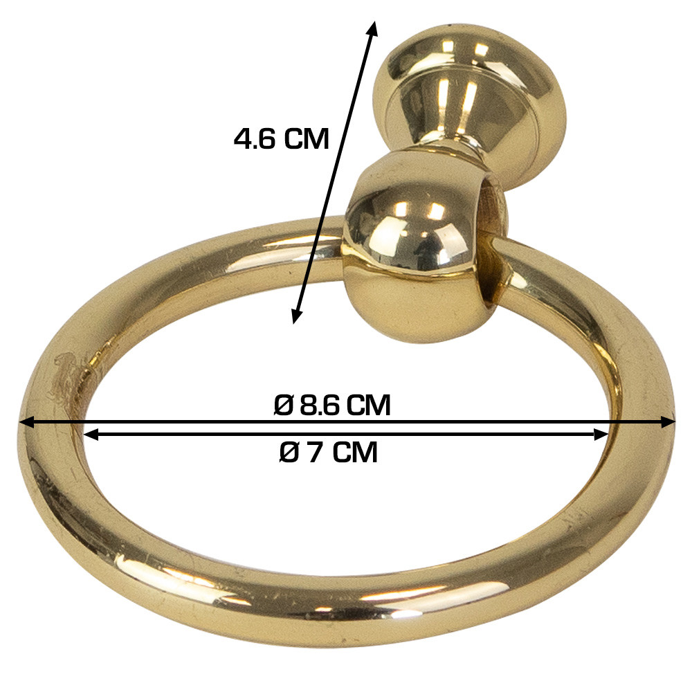 ANNEAU À VISSER EN LAITON Ø 8.6 CM | Equip'Horse